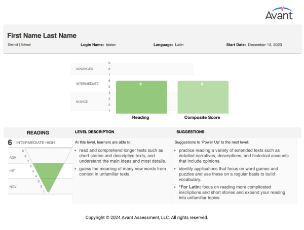 STAMP for Latin Parent Guide | Avant Assessment